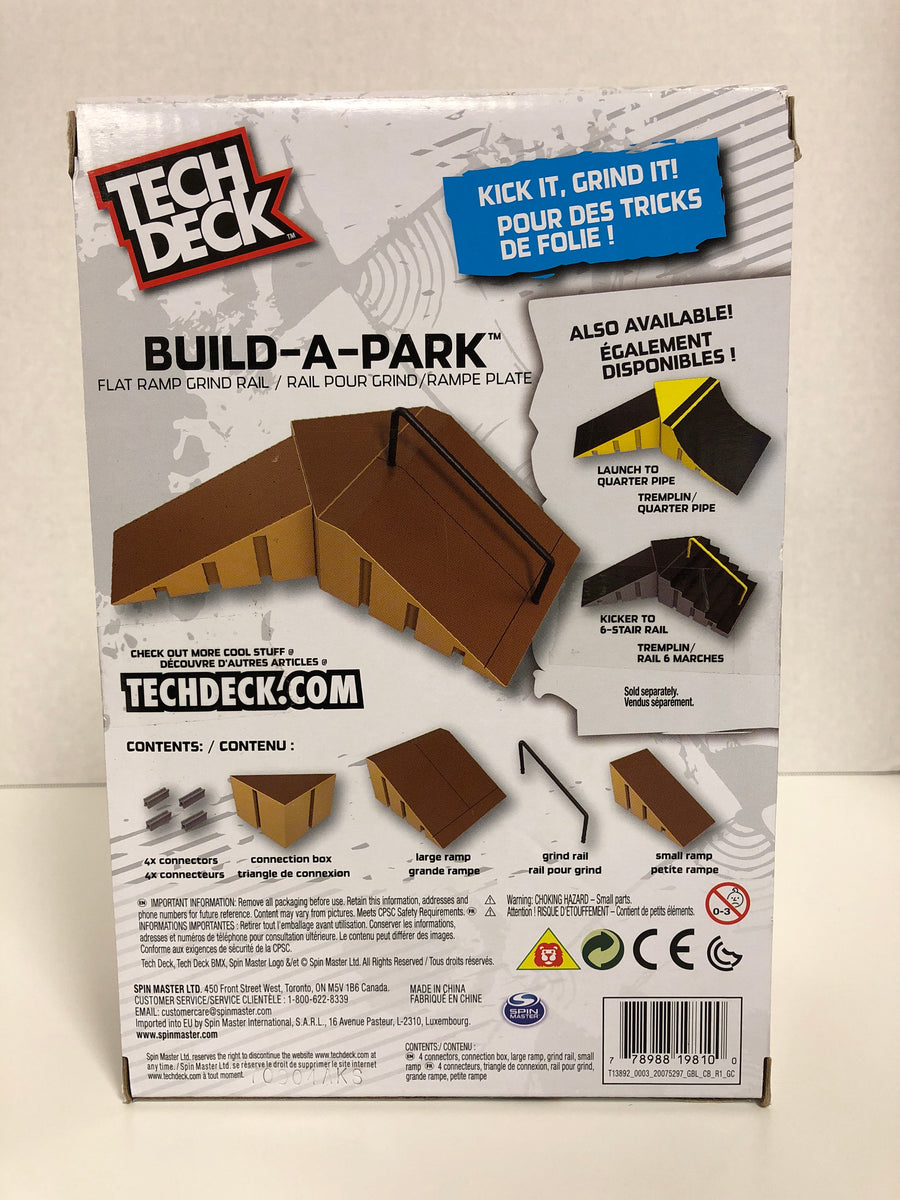 Tech Deck Build-A-Pack Flat Ramp Grind Rail Brown Ramp Rail – 1Solardeals