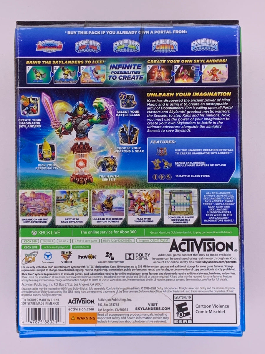 SkyLanders Imaginators Xbox 360 Portal Owners Pack Create Your Own Vid ...