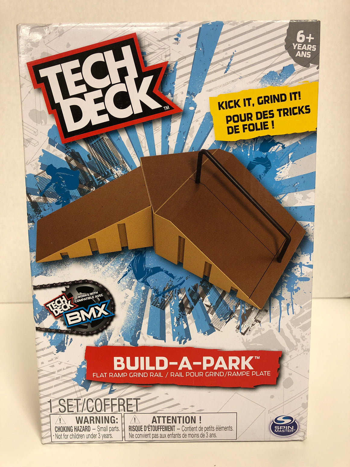 Tech Deck Build-A-Pack Flat Ramp Grind Rail Brown Ramp Rail – 1Solardeals